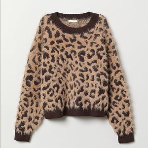 H&M | Sweaters | Hm Leopard Print Soft Knit Sweater | Poshmark